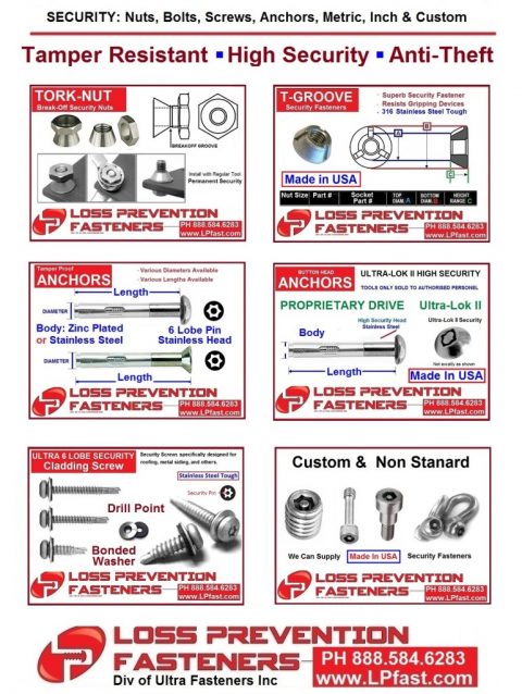 Loss Prevention Fasteners | Railings/Fences