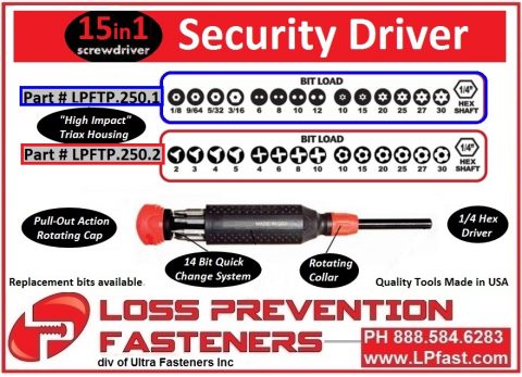 5 Lobe Pin - Loss Prevention Fasteners