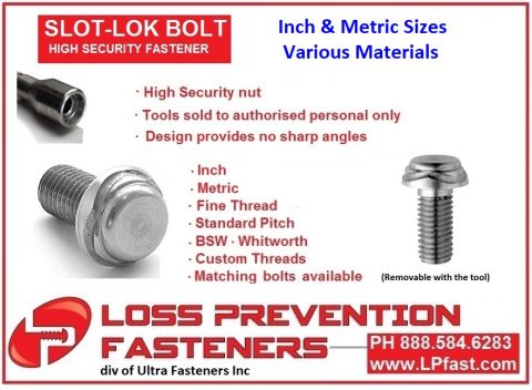 Slot-Lok Bolts - Loss Prevention Fasteners