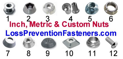 Anti Theft screws & Tamperproof Security Nuts