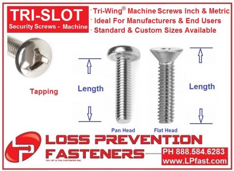 Tri Wing - Loss Prevention Fasteners