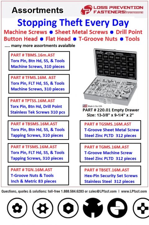 Loss Prevention Fasteners | Assortments