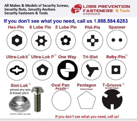 Security Fasteners that Save Money - Loss Prevention Fasteners