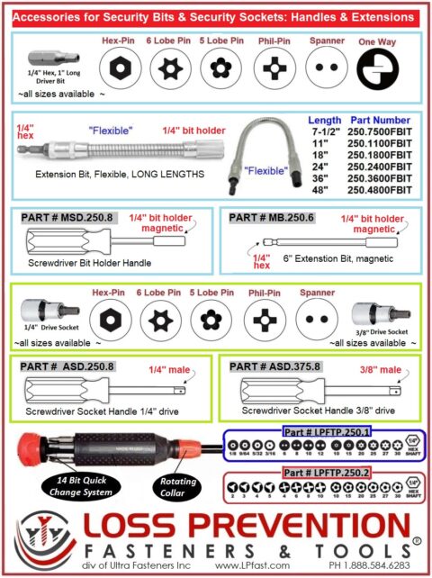 Accessories - Loss Prevention Fasteners